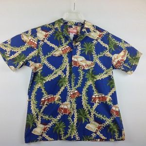 RJC | Shirts | Vintage Rjc Hawaiian Camp Shirt Men Large Cars | Poshmark